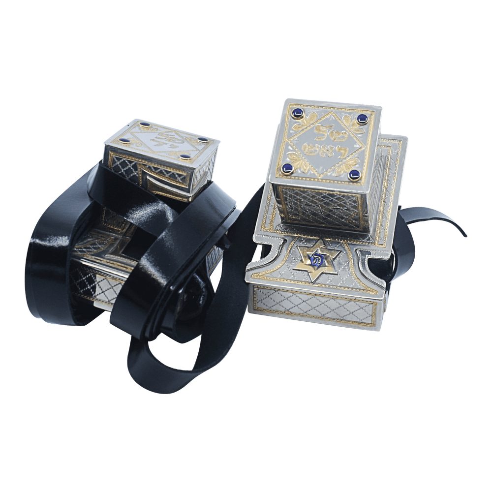 Gilt engraving tefillin case | Piece