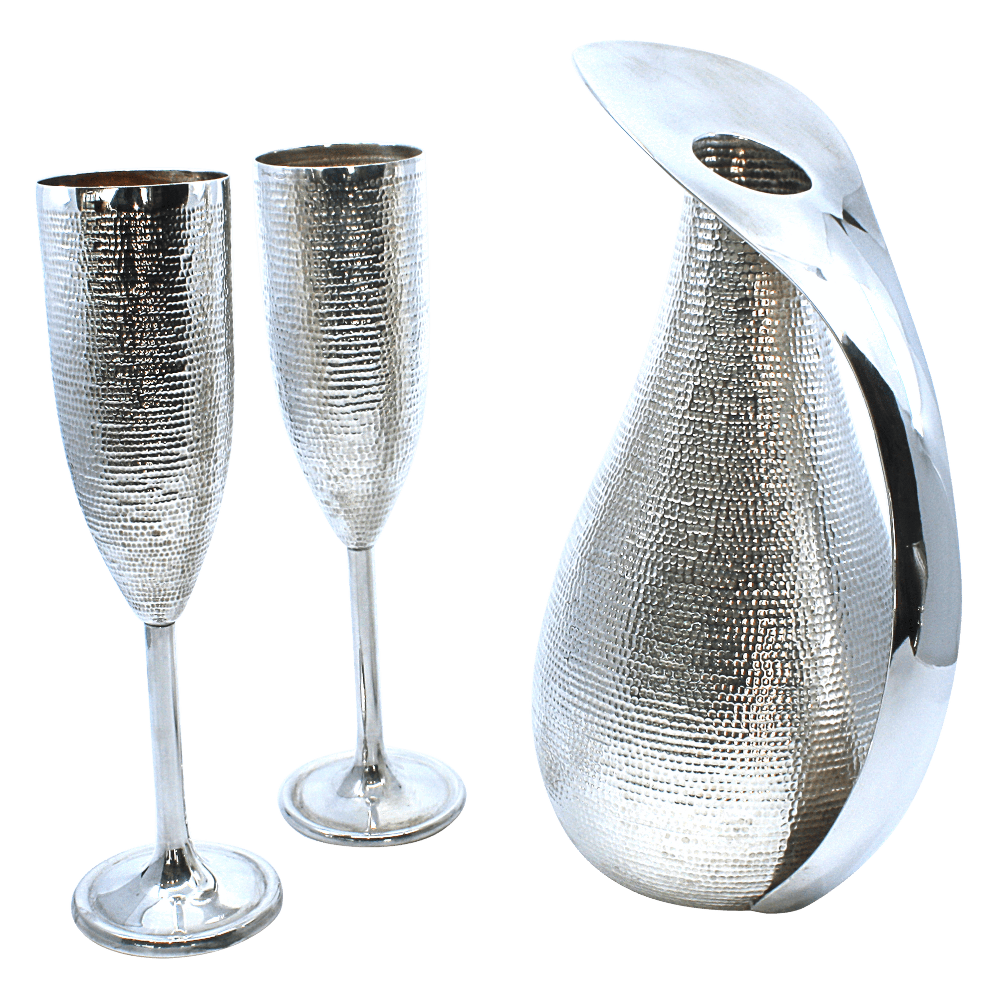 Pitcher and Champagne Glasses | Piece