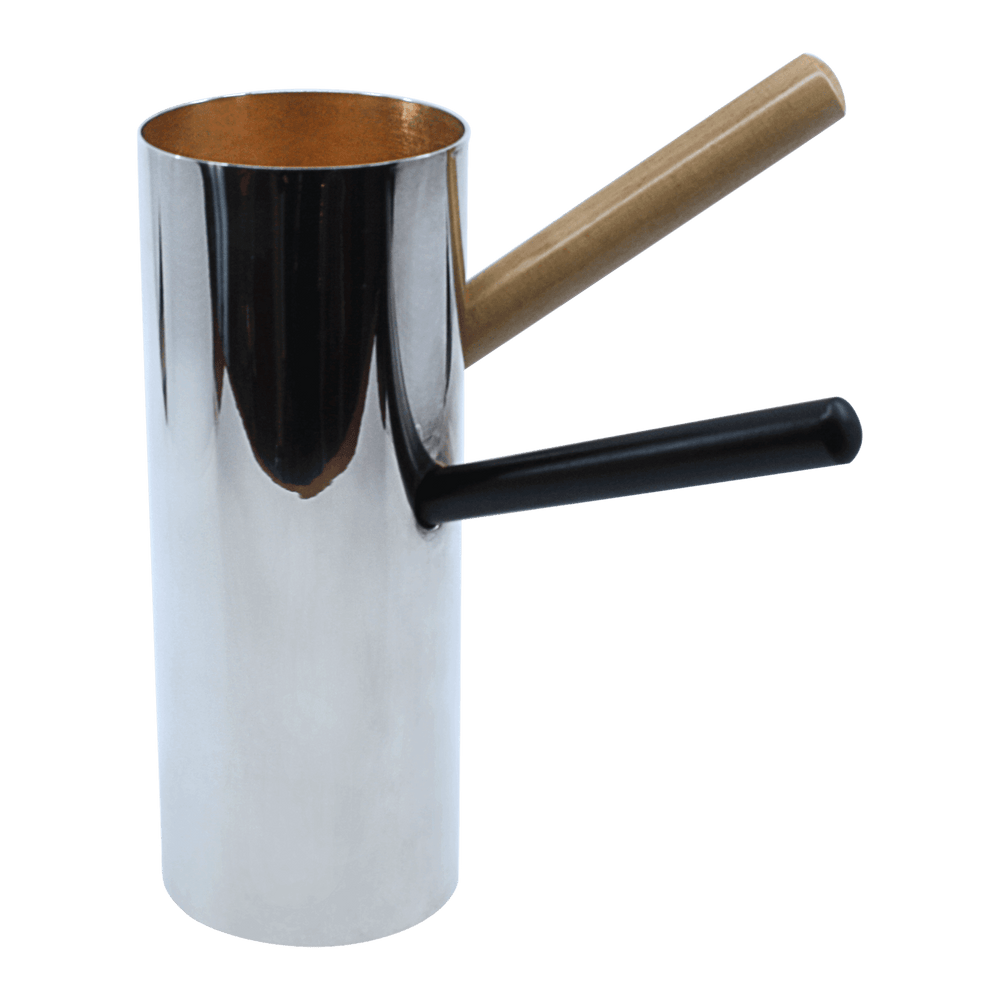 Wood and Silver Hand Washing Cup