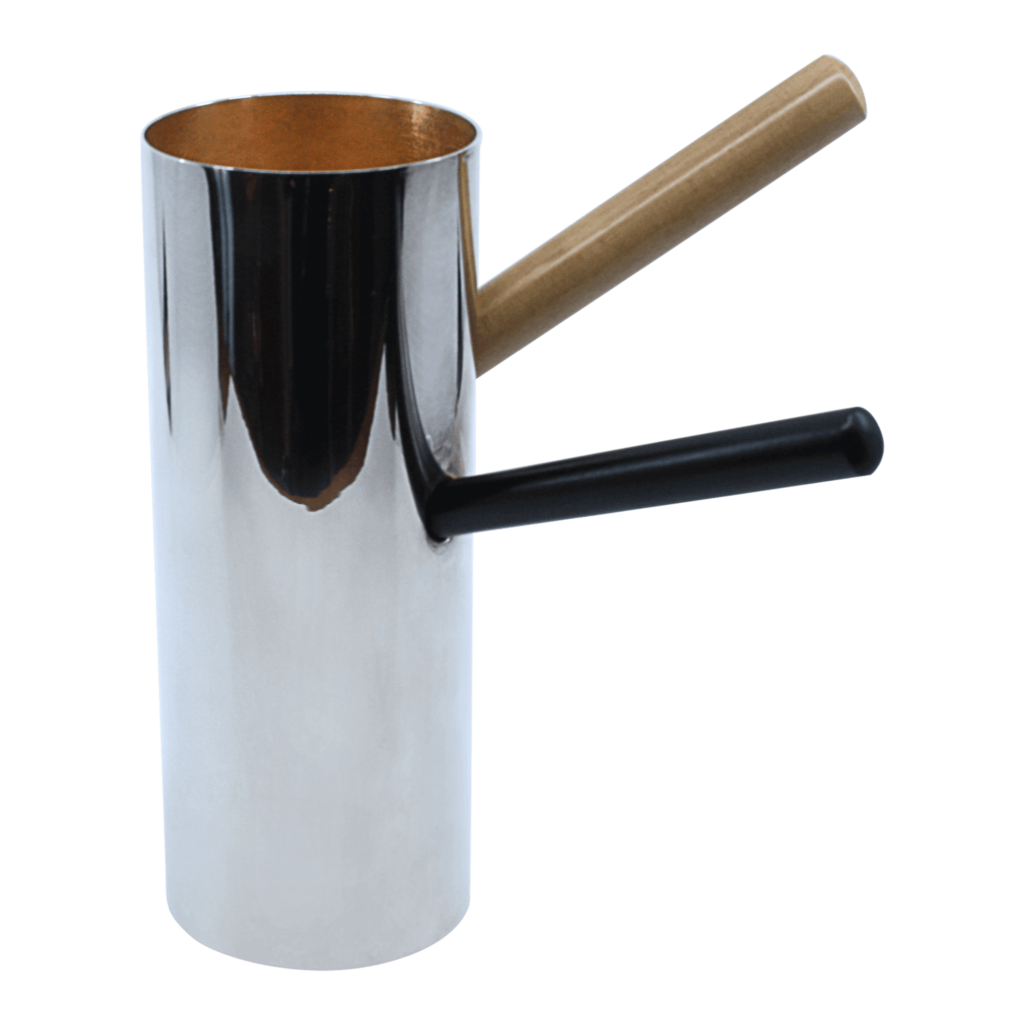 Wood and Silver Hand Washing Cup